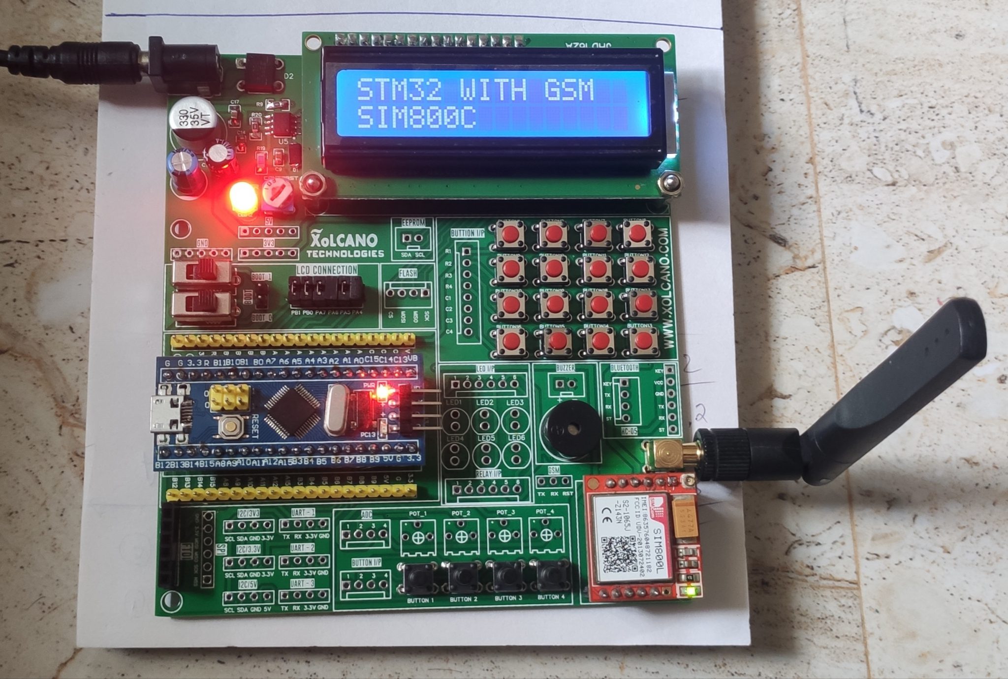 XOLCANO STM32,BLE & GSM DEVELOPMENT BOARD – AXR ELECTRONICS